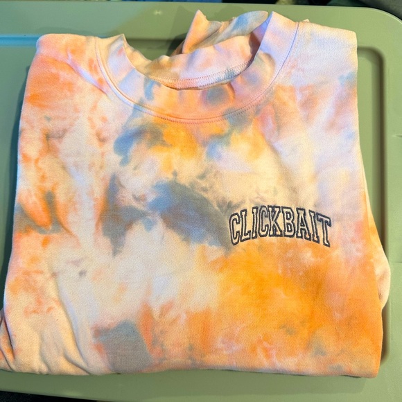 Tops | Limited Edition Clickbait David Dobrik Merch Orange Tie Dye ...